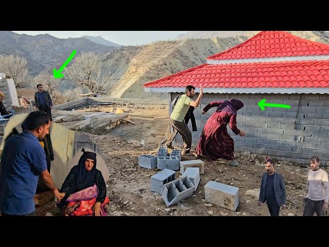 Faraj and Maryam are taking building materials for their grandmother and Hamid...