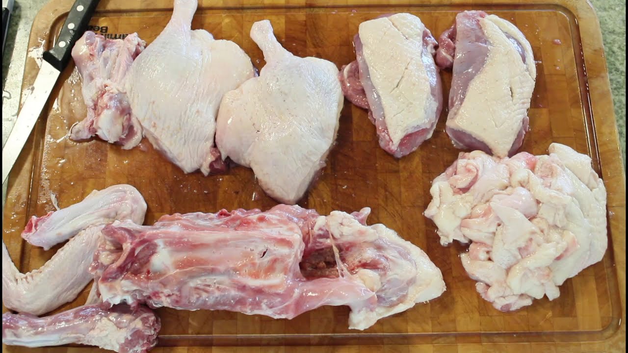 How to breakdown a whole duck - YouTube