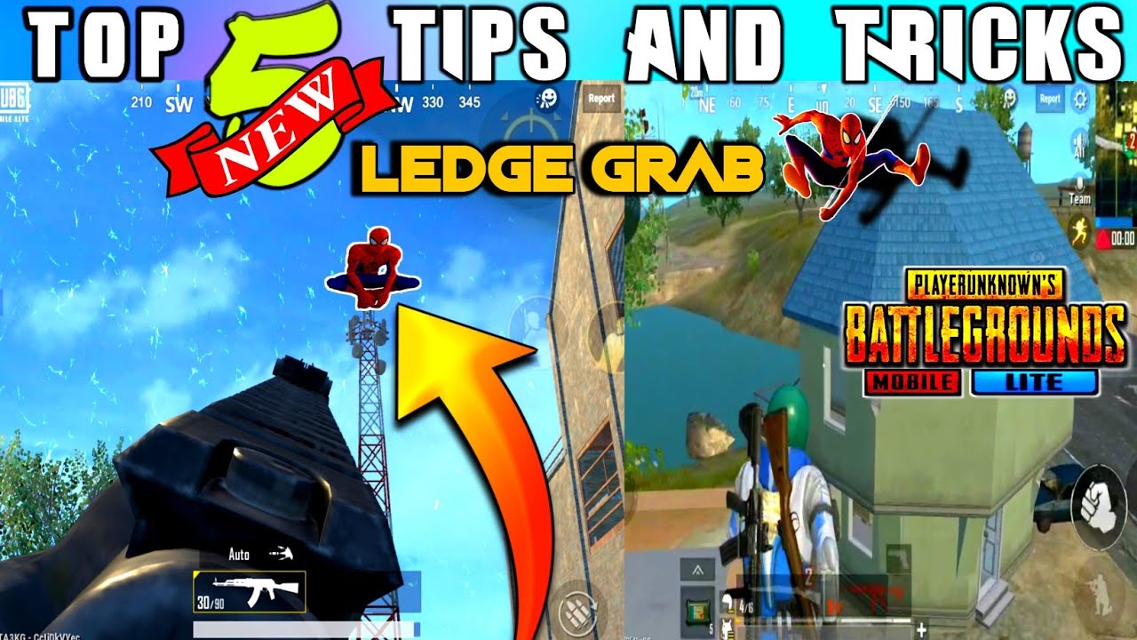 Ledge Grab Top 5 New Tips And Tricks Pubg Lite || Pubg Lite Ledge Grab ...