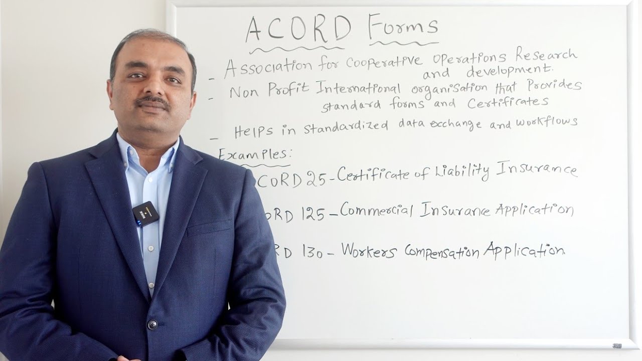 ACORD Forms - Property & Casualty Insurance - YouTube