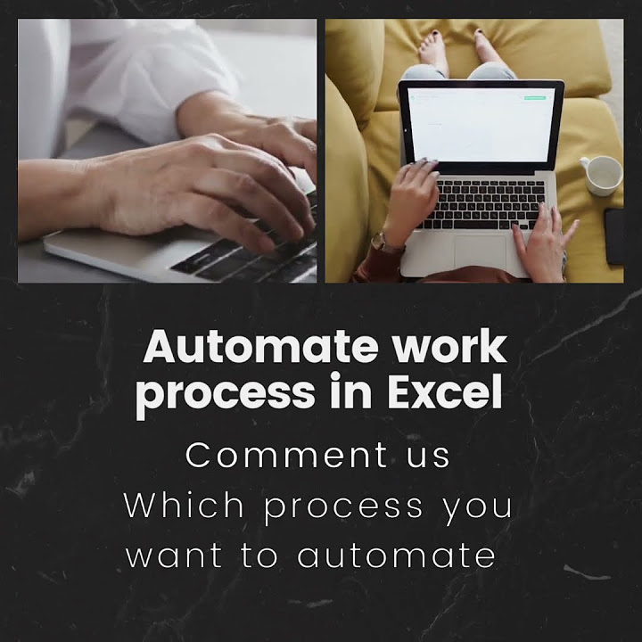 Automate work process in Excel - YouTube