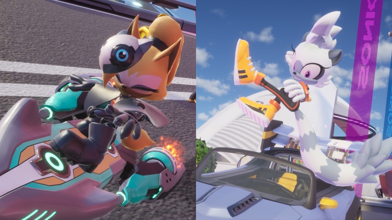 Tangle and Whisper in Sonic Racing CrossWorlds (Official gameplay ...