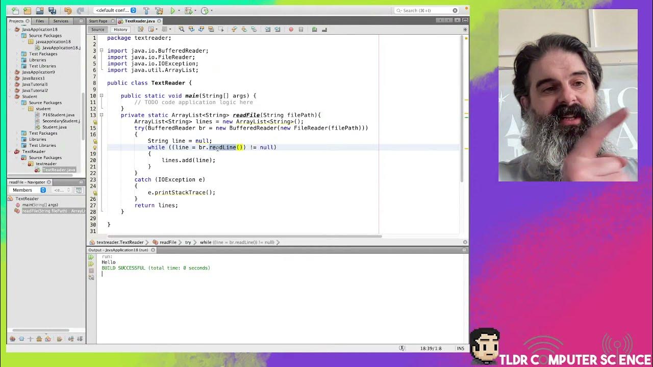 Java Programming Tutorial 13 - Read From External Text File - YouTube