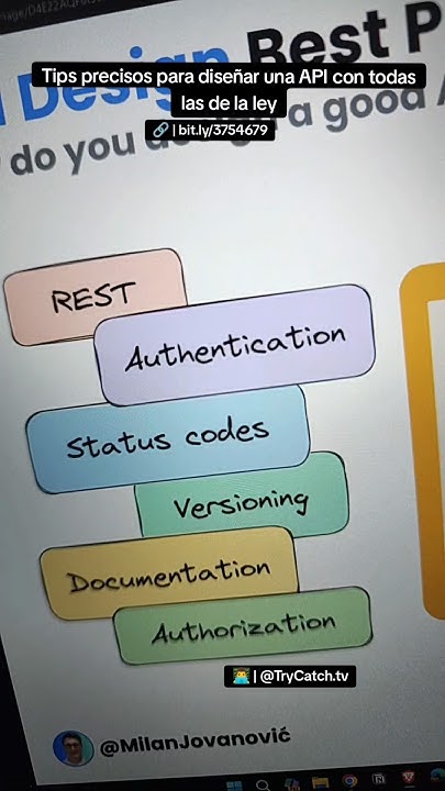 Tips precisos para diseñar una API con todas las de la ley - YouTube