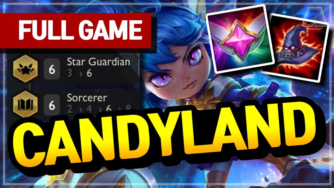 6 Star Guardian Candyland Comp! - Teamfight Tactics Full Game | TFT ...
