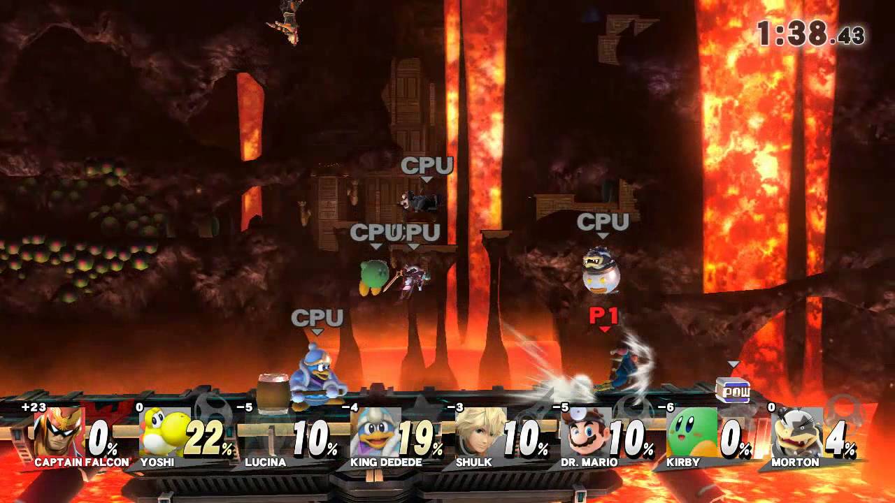 Super Smash Bros. Wii U Match #3 - POW Block Madness - YouTube