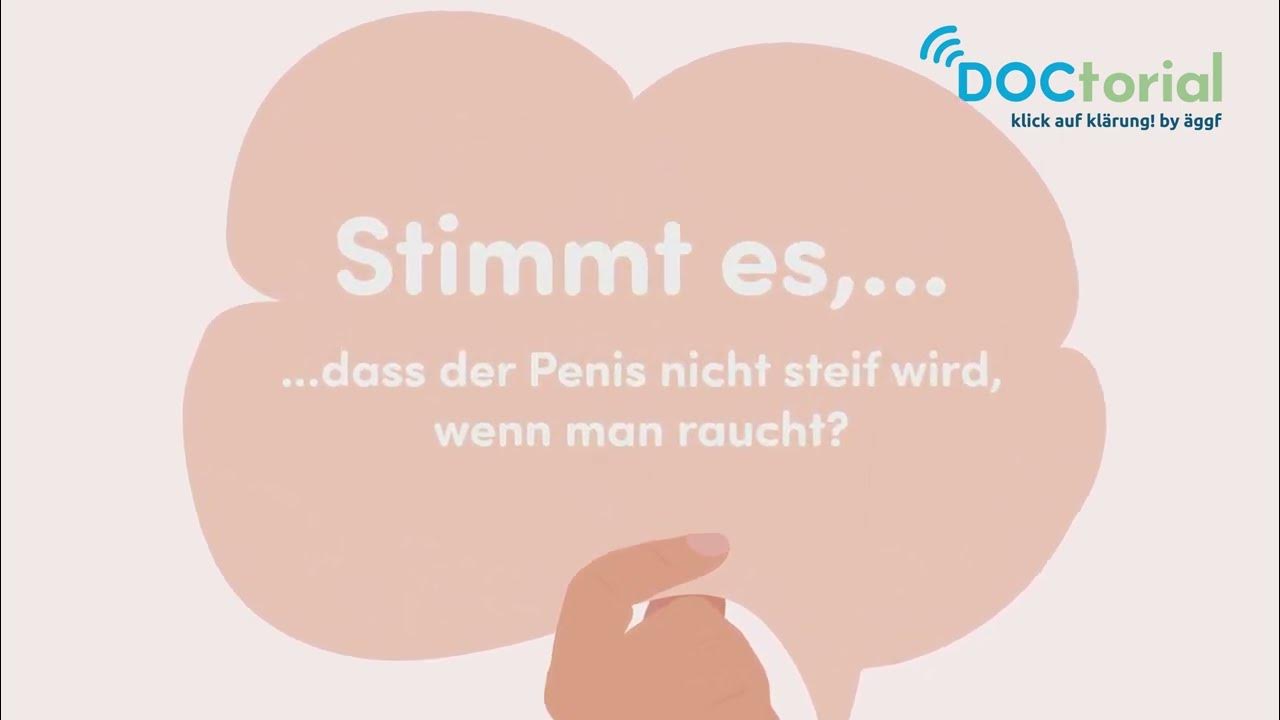 Stimmt es, dass der Penis nicht steif wird, wenn man raucht? - YouTube