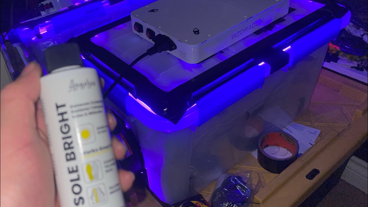 Sneaker ice box build / sole deyellowing results with angelus sole ...