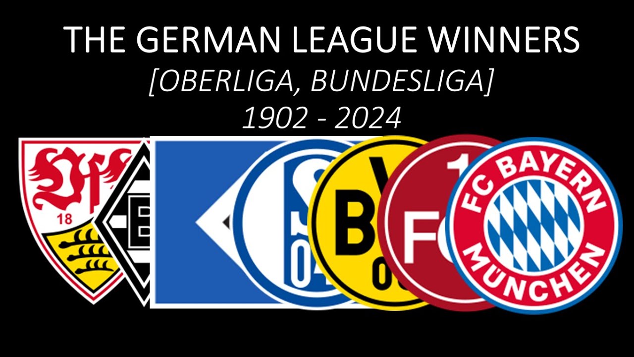 The History of the German League Winners Oberliga, Bundesliga (1902 ...
