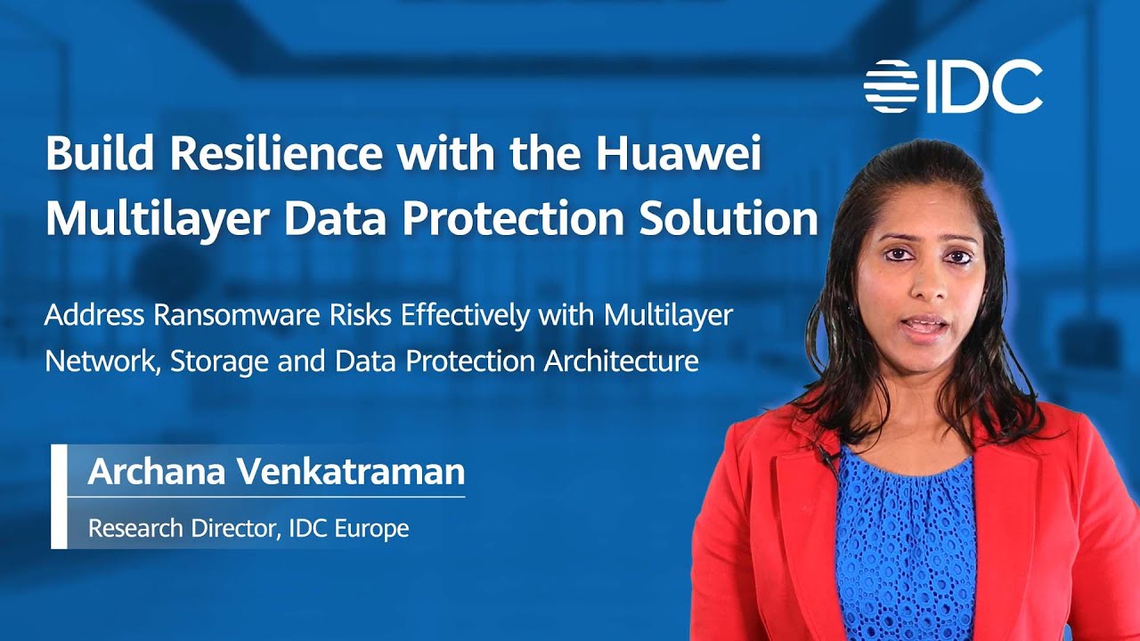 Build Resilience with the Huawei Multilayer Data Protection Solution - YouTube