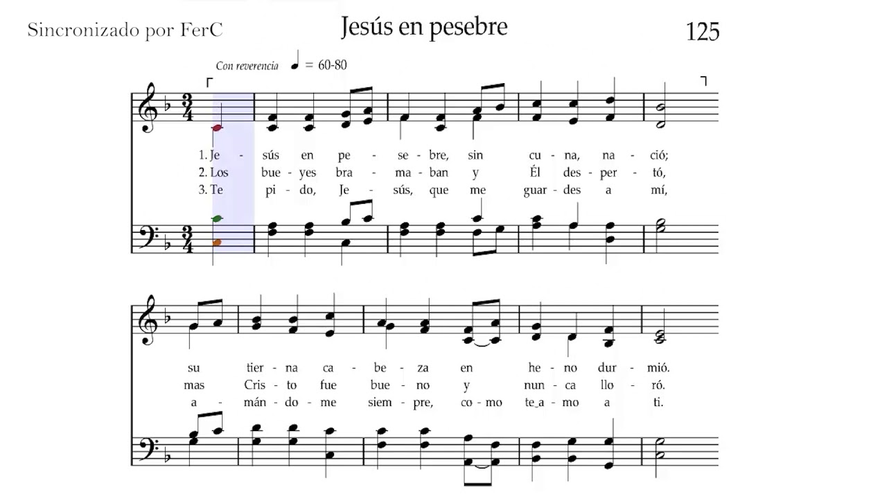 HIMNOS SUD | Jesús en pesebre - YouTube