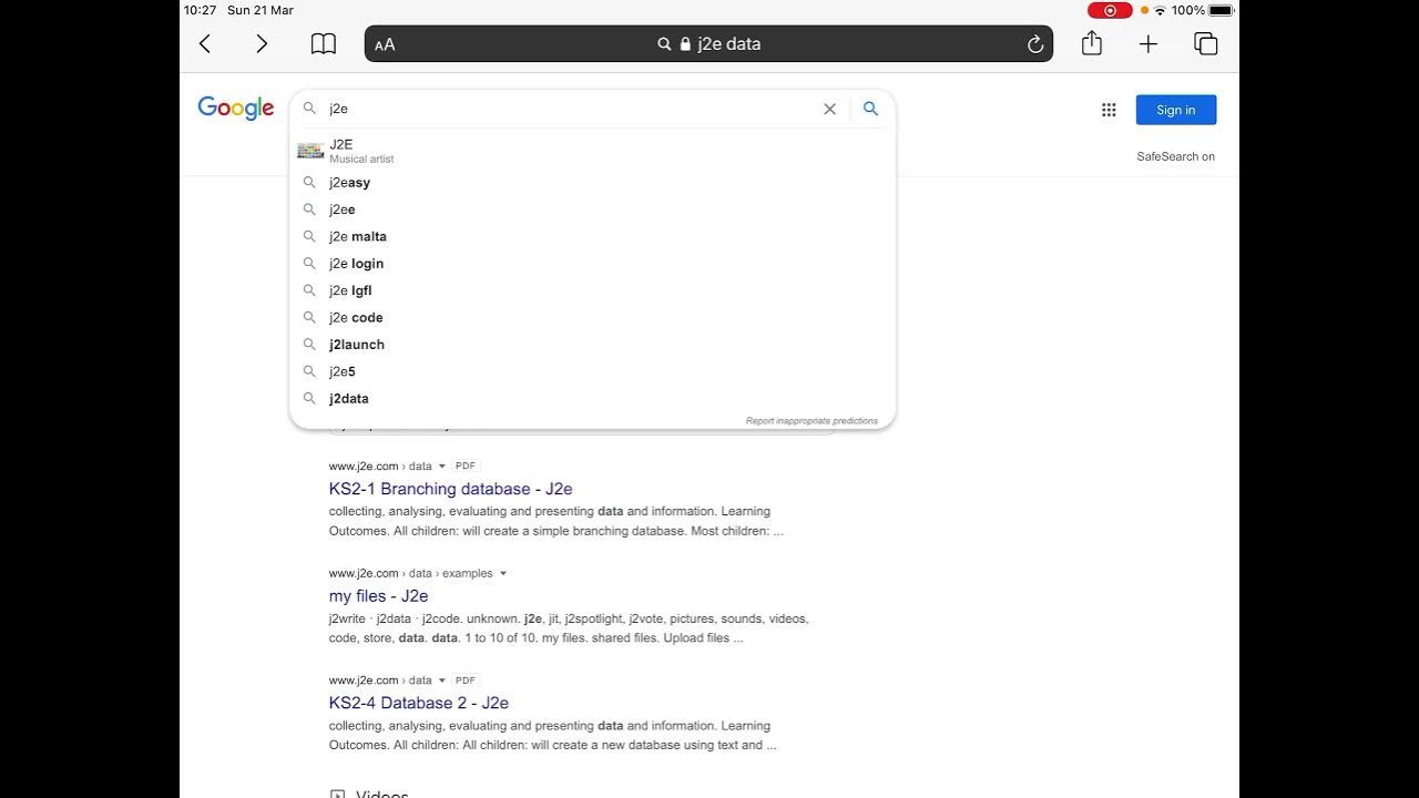 Branching Database Using J2e Youtube