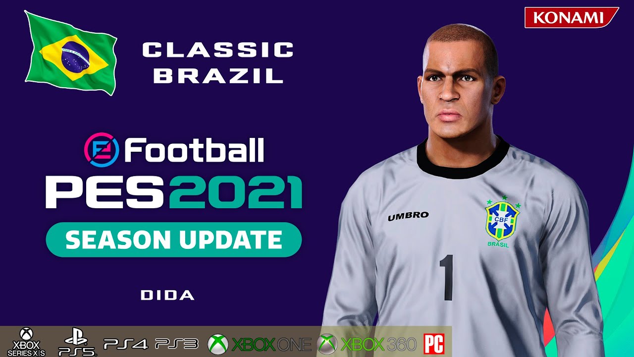 DIDA face+stats (Classic Brazil) How to create in PES 2021 - YouTube