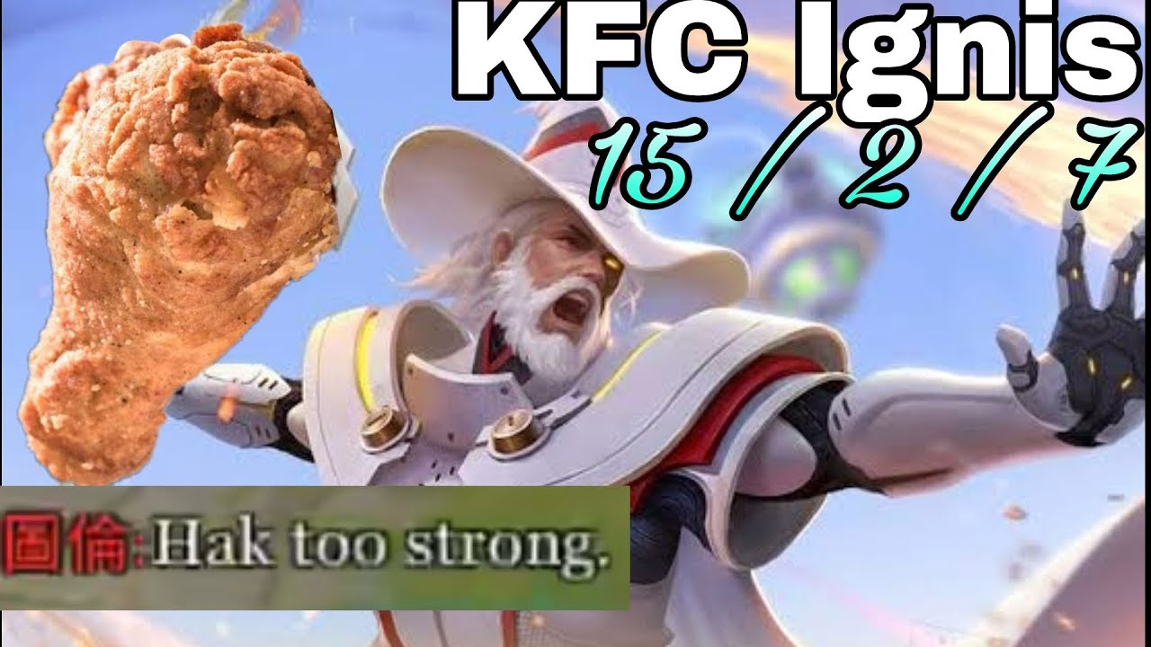 Ignis KFC skin?! White Ignis! #Rov, #傳說對決, #LiênQuânMobile, #펜타스톰 ...