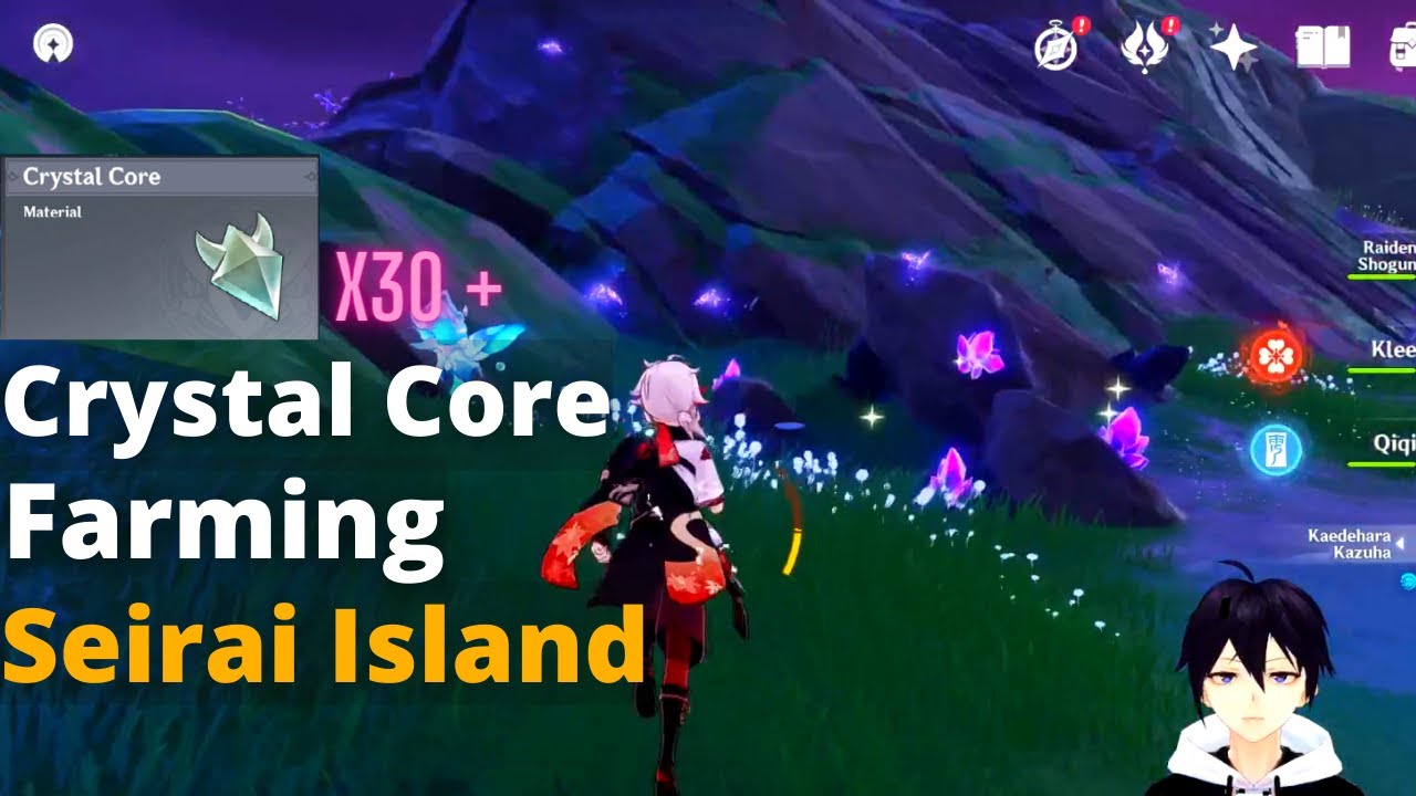 Crystal Core Farming | Seirai Island | Genshin Impact (Speed Run) - YouTube