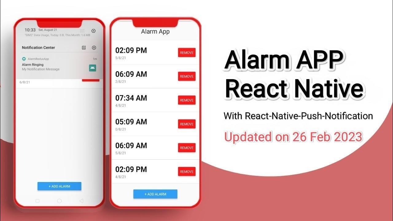 Alarm APP with React Native | With GitHub Code - YouTube