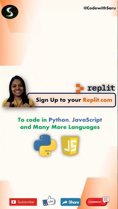 🚀How to Sign Up in Replit? | 🧑‍💻Code in Python, Javascript etc.. | Code with Saru - YouTube