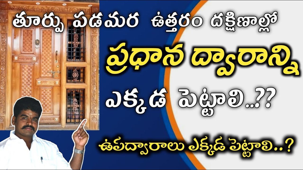 main door Sub doors for East-West- North-South- Facing Houses | vignan ...