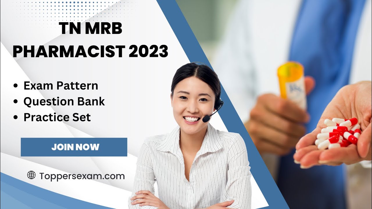 TN MRB PHARMACIST Exam Date 2023, Preparation, Syllabus, Question Paper ...