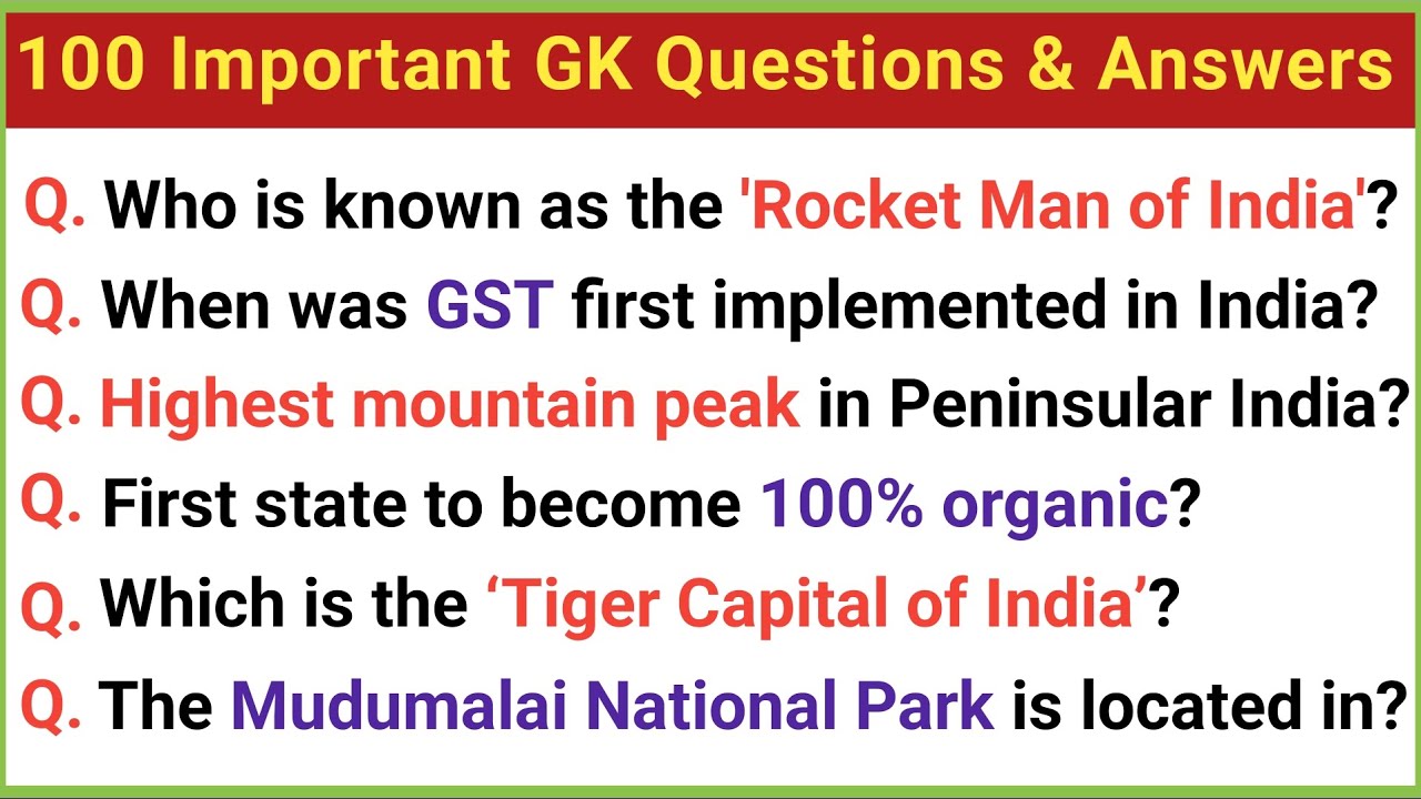 100 Most Frequently Asked GK Questions Answers For Students GK 100-most-frequently-asked-gk-questions-answers-for-students-gk