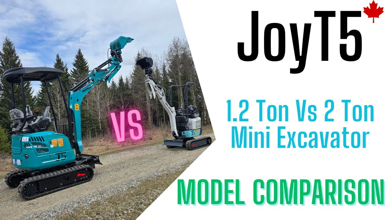 In-Depth Mini Excavator Model Comparison (1.2 Ton Vs. 2 Ton) - YouTube