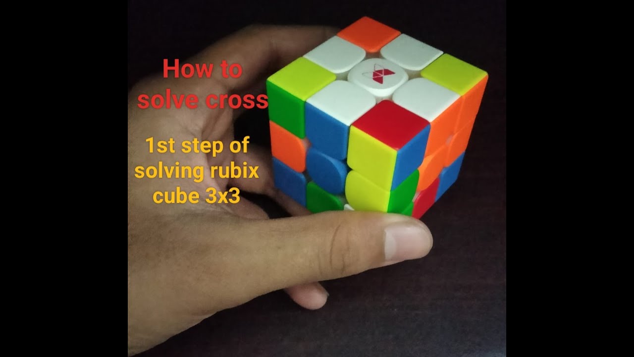 How to solve Rubik's Cube 3x3 Cross [Part 1] - YouTube