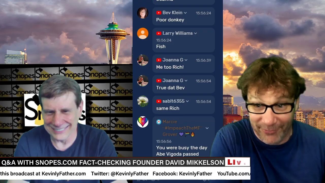Q&A W/ SNOPES.COM Founder David Mikkelson. Come chat with your best ...