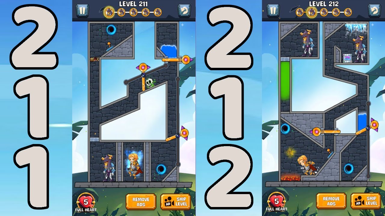 How to Loot 2 - Hero Rescue & Pin Pull Level 211 & 212 - YouTube