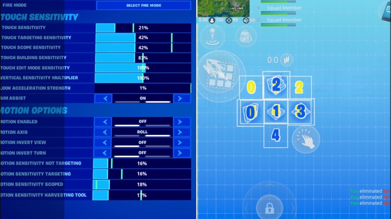 Fortnite Mobile Hud and Settings ( Updated Settings ) - YouTube