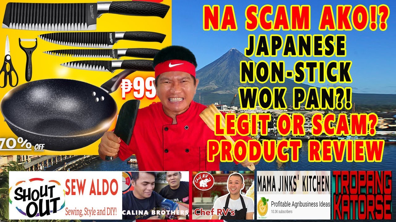 JAPANESE NON-STICK WOK PAN?! LEGIT OR SCAM? PRODUCT REVIEW - YouTube