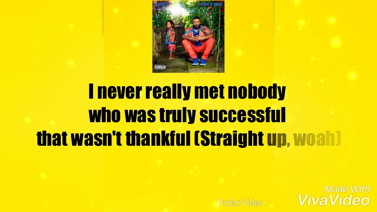 DJ Khaled - Thank You Ft. Big Sean (Lyrics) - YouTube