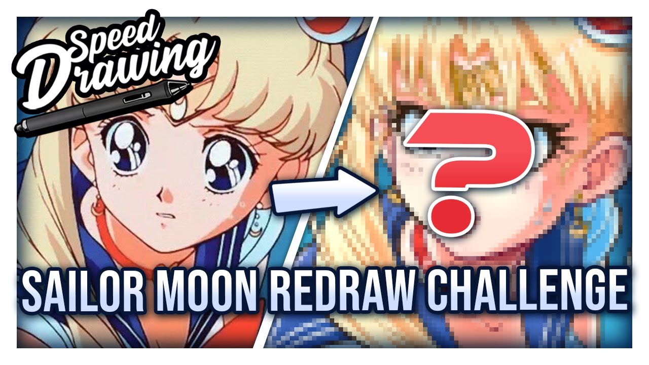 Sailor Moon Redraw Challenge SpeedPaint ! - YouTube