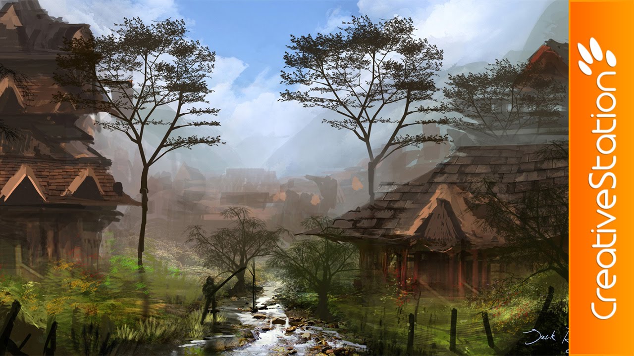 Town Concept Art Photoshop CreativeStation YouTube town-concept-art-photoshop-creativestation-youtube