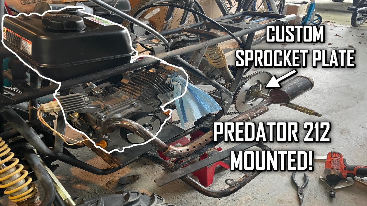ATV's Next Big Step: ENGINE MONUTED - Abandoned ATV Predator 212 Build ...
