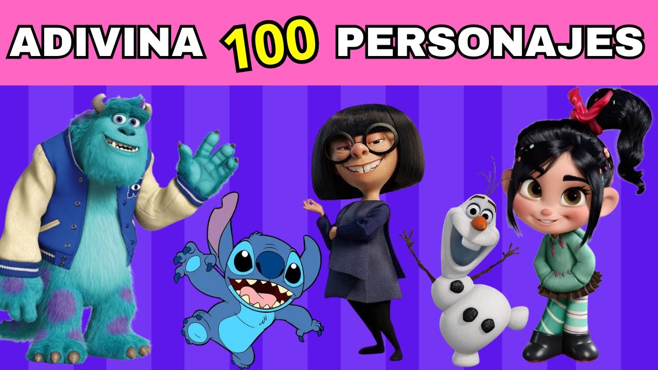 Adivina los 100 Personajes de Disney 🏰 | MaestroQuiz⚡ - YouTube