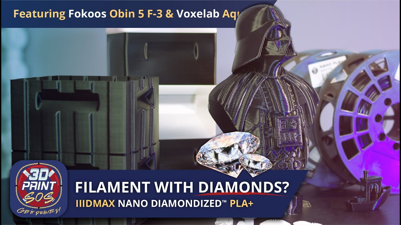 Filament with DIAMONDS!? IIIDMAX NANO Diamondized™ PLA+ - YouTube