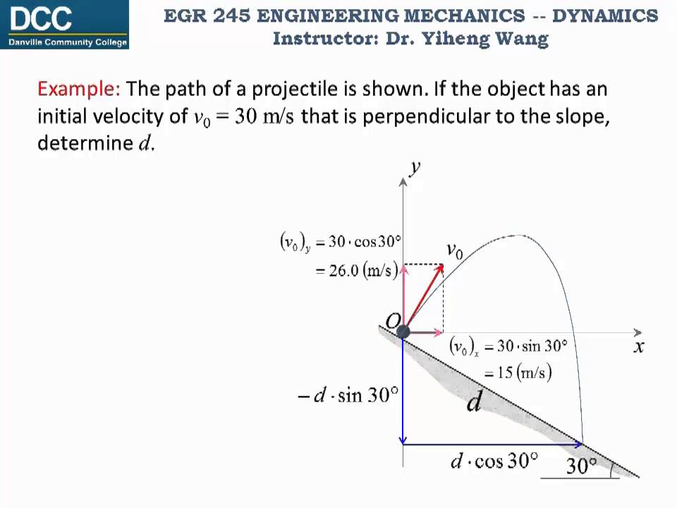 Dynamics Lecture 07: Particle kinematics, Motion of a projectile - YouTube