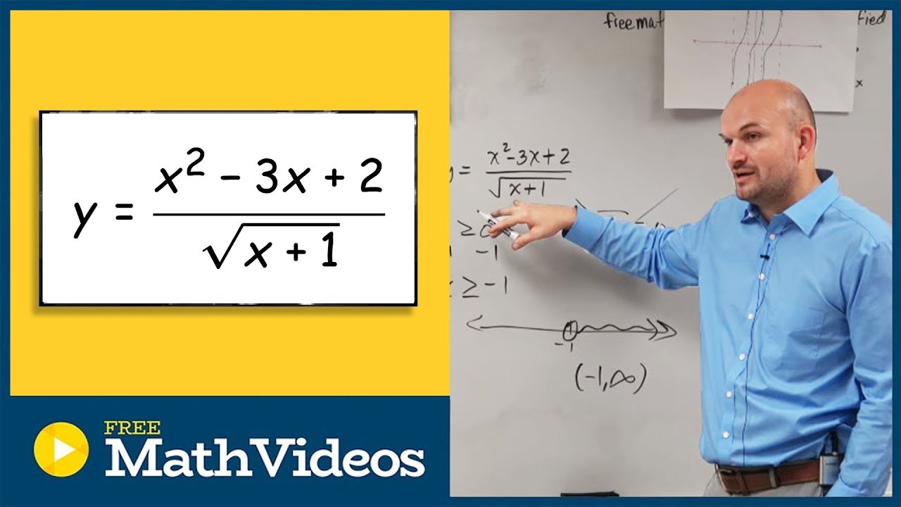 Find the domain of a rational function with a radical in the ...