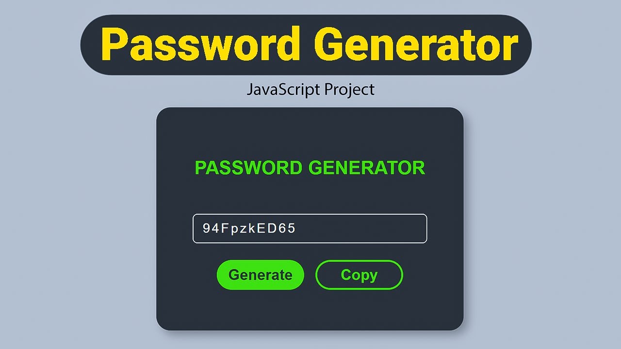 🔒 Build A Secure Password Generator 2025 Html Css And Javascript Tutorial Mzcode01 💻 Coding 1552