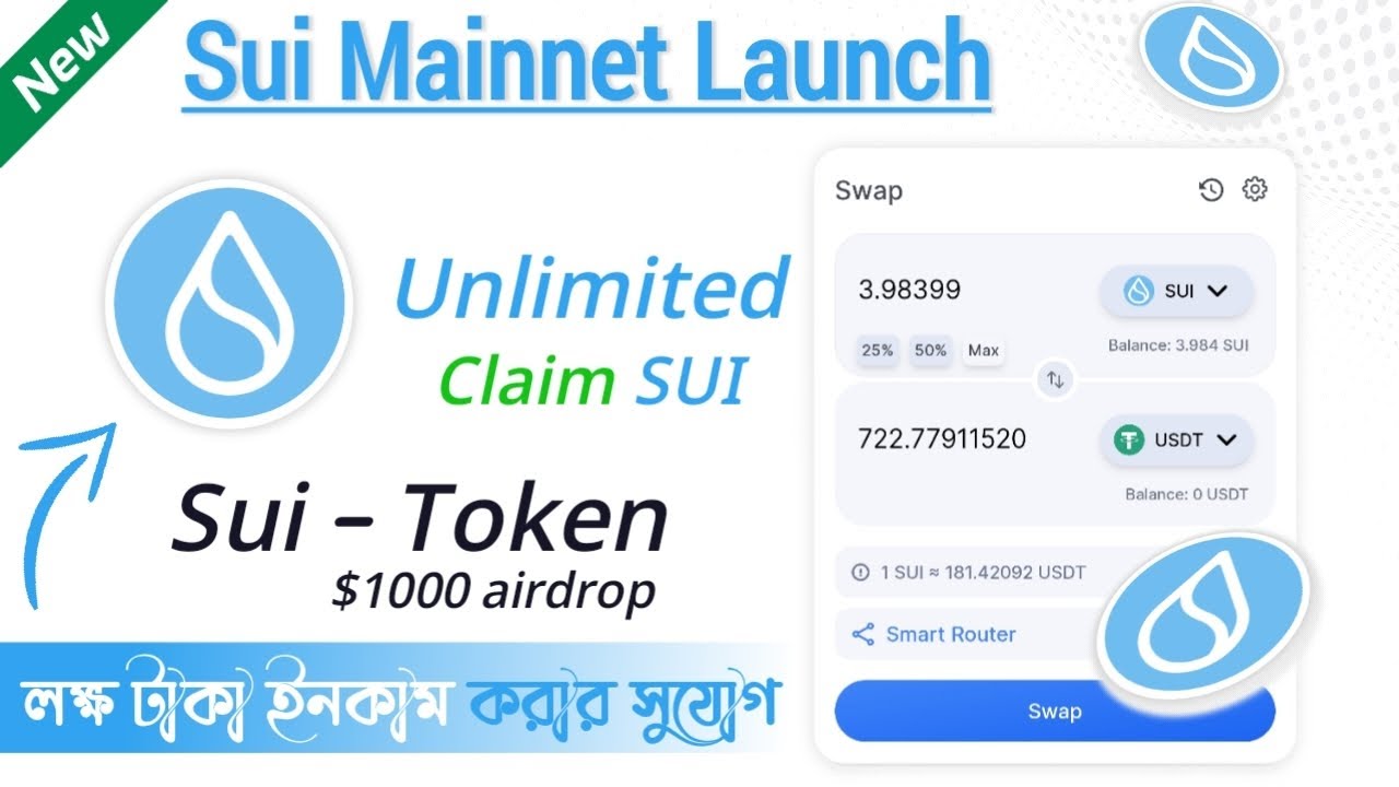 Sui MainNet launch || 2023 || Bridge, Swap, Liquidity, Mint NFT || Complete Guide Step by Step ...