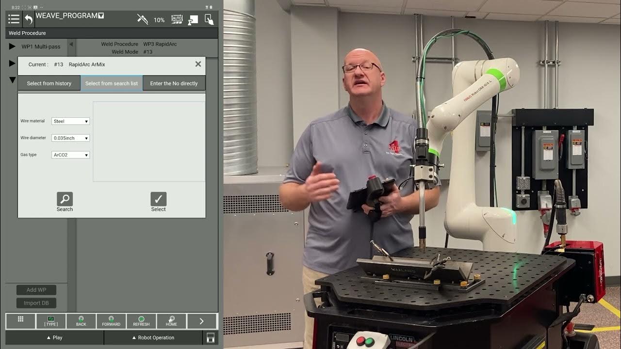 Programming a Weave Weld - Lincoln Electric Cobot Training Video - YouTube