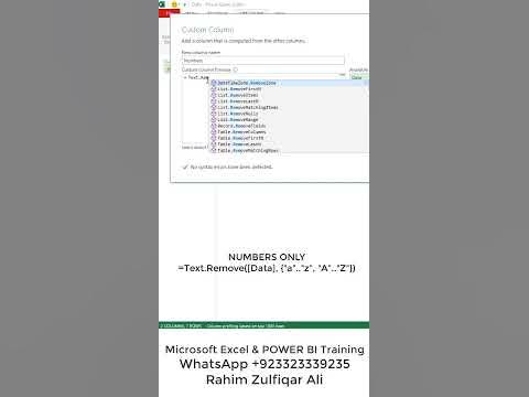 Create Custom Columns in Power Query | Separate Text & Numbers | #Excel ...
