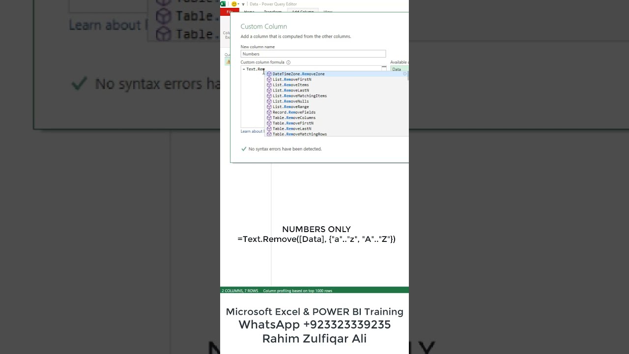 Create Custom Columns In Power Query Separate Text Numbers Excel POWERBI POWERQUERY Create Custom Columns In Power Query Separate Text Numbers Excel POWERBI POWERQUERY