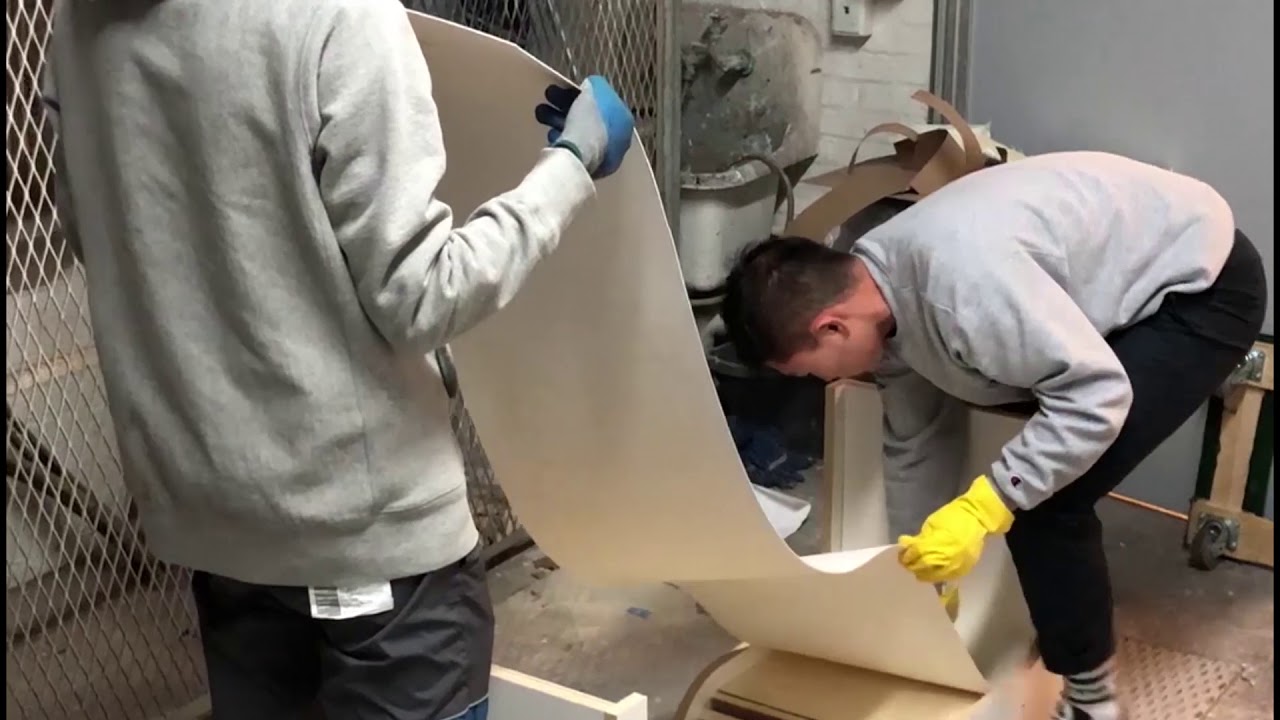 Process video of a GFRC bench - YouTube