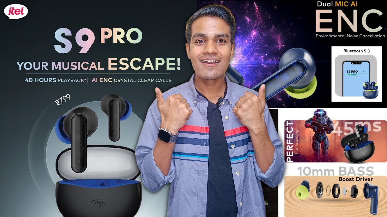 Itel S9 Pro | Features & Specs | Price At Rs.799 | 10mm Drivers, Dual ...