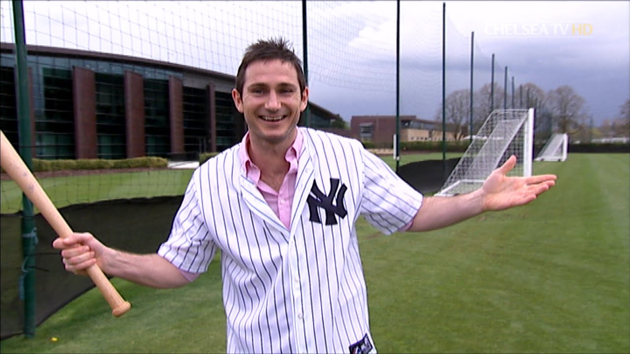 THROWBACK: Lampard and teammates play baseball in 2012 - YouTube