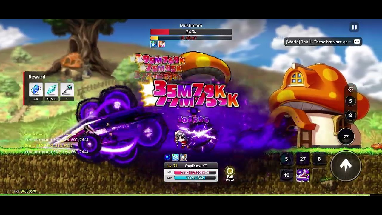 Chapter 14 CLEAR! On to Ludibrium Eos Tower! Maplestory Idle RPG P2W ...