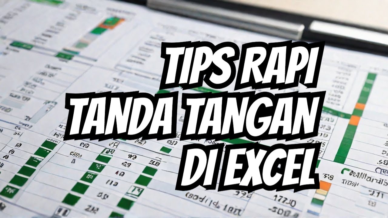 Membuat Kolom Tandangan Dengan Rapi Menggunakan #microsoftexcel Excel ...