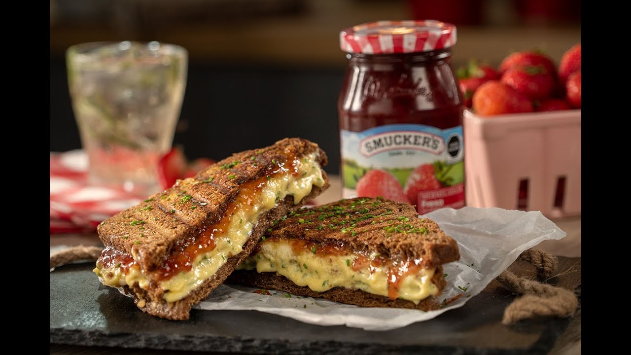 Tres versiones de Grilled cheese sandwich con Mermelada Smucker's - YouTube