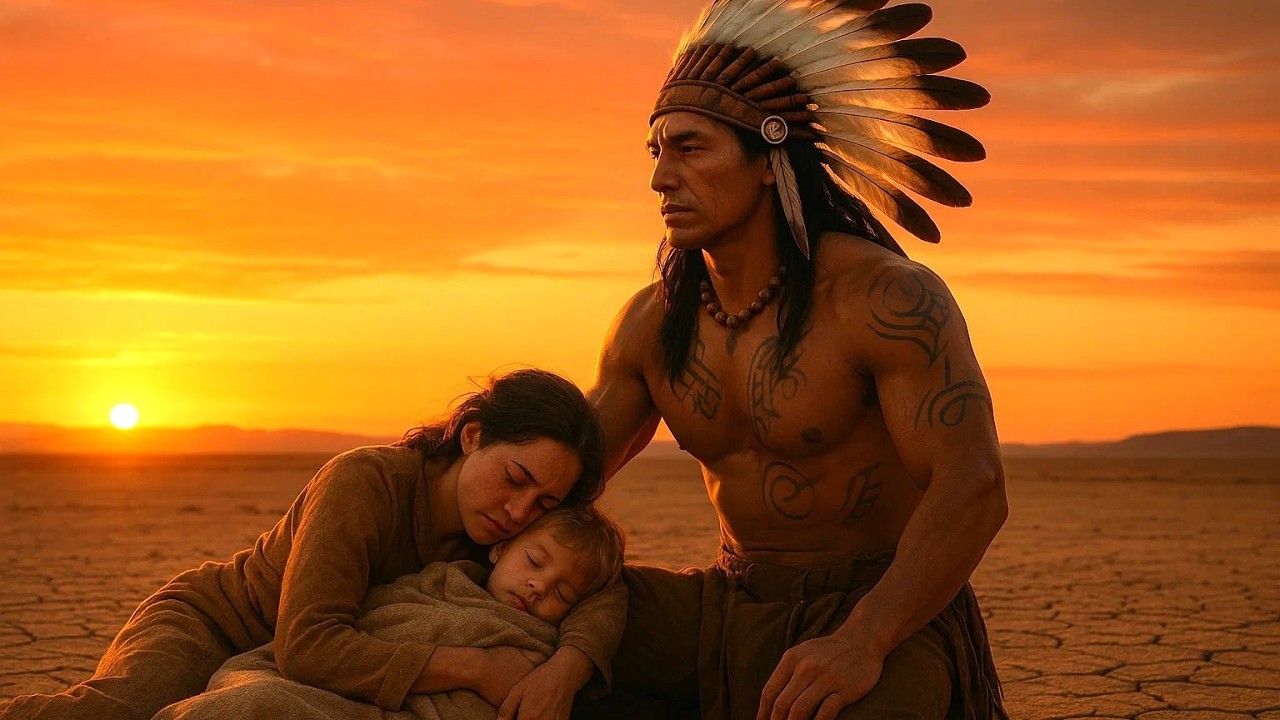 Abandoned with her child crying… but an Apache warrior covered them and ...